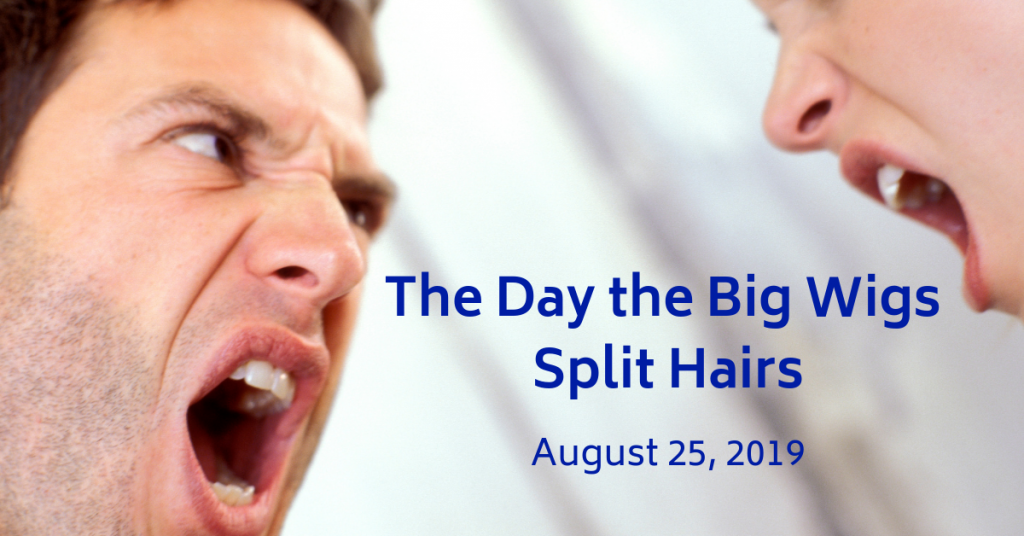 The Day the Big Wigs Split Hairs - Chambersburg Church of the Brethren