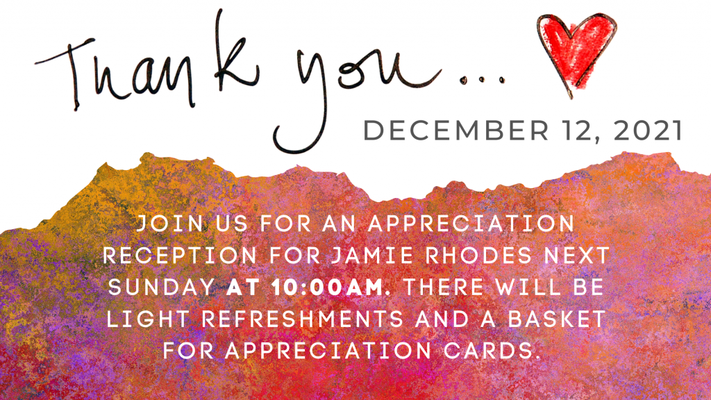 Appreciation Reception - Chambersburg Church of the Brethren